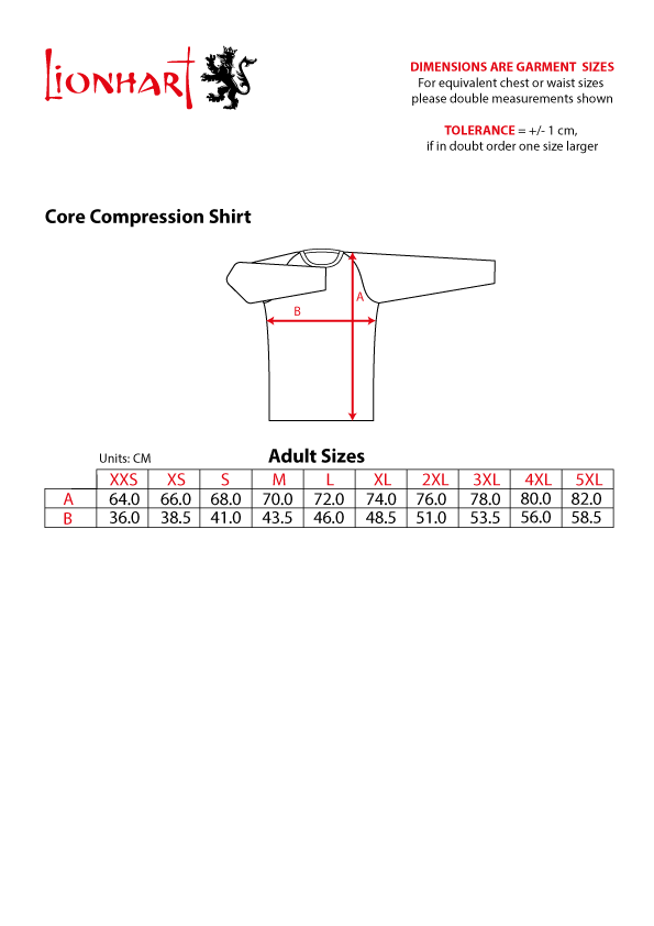 Sizes and Fit Styles - Lionhart Custom Design Archery Shirts