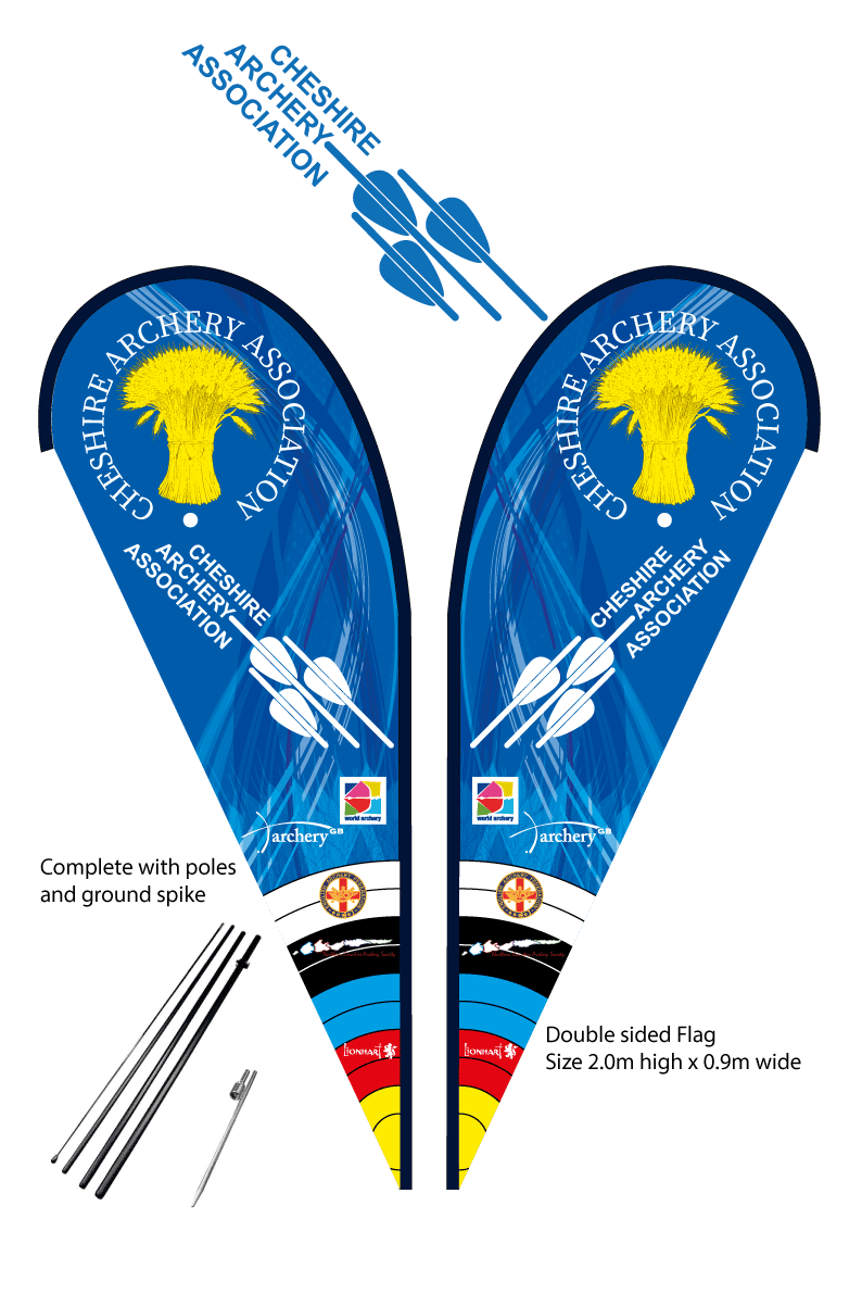 Event Flags and Banners - Lionhart Custom Design Archery Shirts