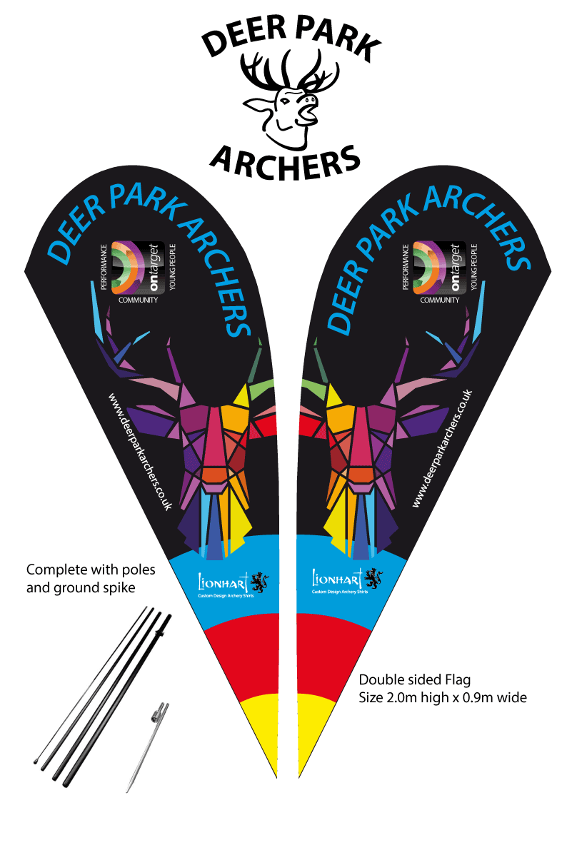 Event Flags and Banners - Lionhart Custom Design Archery Shirts