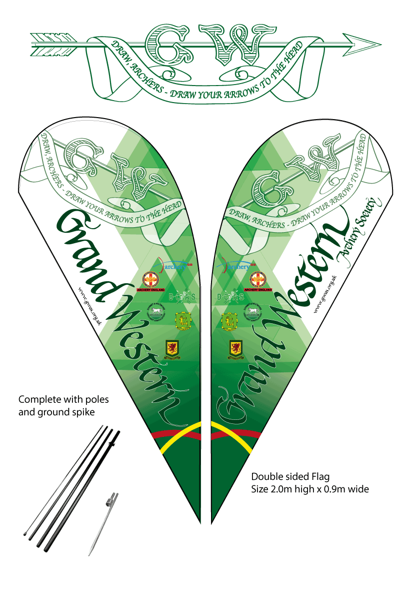 Event Flags and Banners - Lionhart Custom Design Archery Shirts